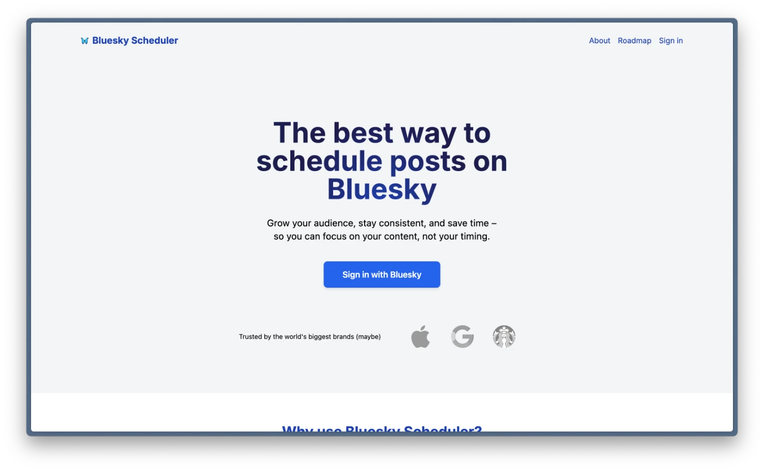 Bluesky Scheduler | Grow Bluesky | Grow Bluesky